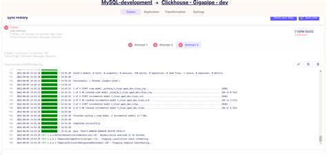 Mysql V80 To Clickhouse Incremental Deduped History Sync Error Connector Questions
