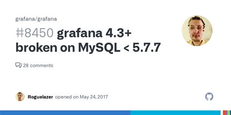 Grafana 43 Broken On Mysql