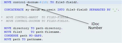 Generating Idoc File Name Sap Abap Sap Integration Hub