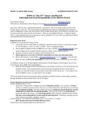 SSII 2022 MMW 15 Course Syllabus Docx MMW 15 A00 B00 Tracks SUMMER REMOTE 2022 MMW 15 The