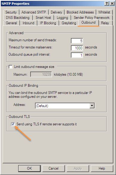 setting up mailenable with smtp2go