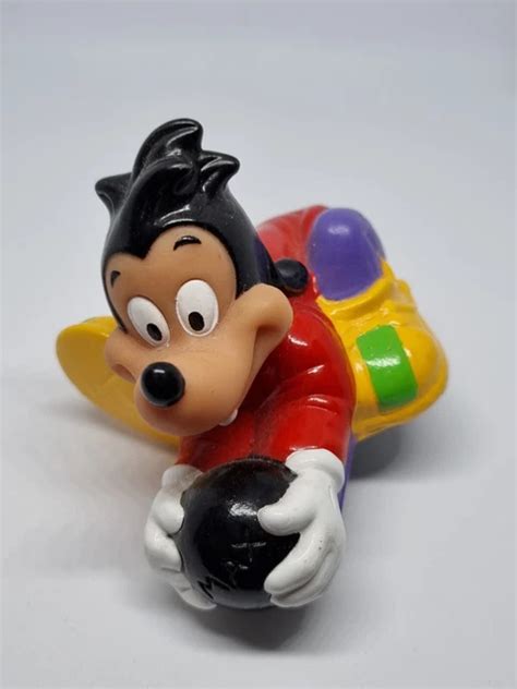 Burger King 1992 Disney Goof Troop Max Bowling Ball Figure Meal Toy