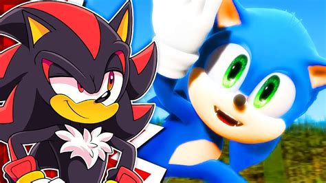 Shadow Reacts To Modern Sonic Vs Movie Sonic The Race Animation