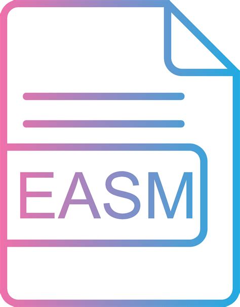 Easm File Format Line Gradient Icon Design 43381308 Vector Art At Vecteezy