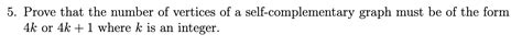 solved 5 prove that the number of vertices of a