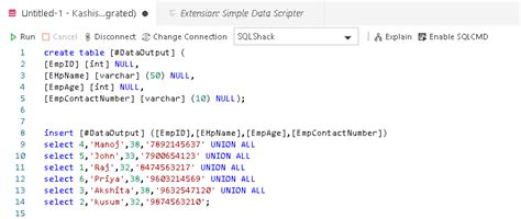 Generate Data Scripts Using Ssms And Azure Data Studio