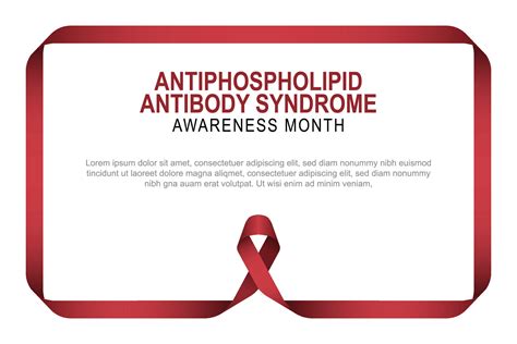 Antiphospholipid Antibody Syndrome Awareness Month Background 44638159 Vector Art At Vecteezy