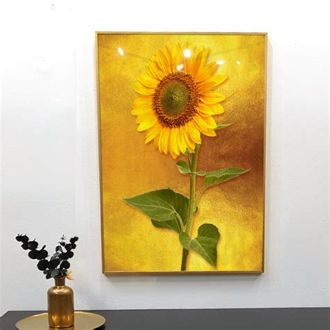그림·사진 풍수 돈 들어오는 하늘보는 해바라기 꽃 그림 인테리어 액자 오늘의집 쇼핑