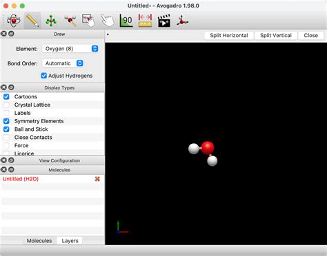Drawing Simple Molecules Avogadro 1 100 0 Documentation