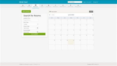 Hotel Management System In Php Using Codeigniter Framework Free Source