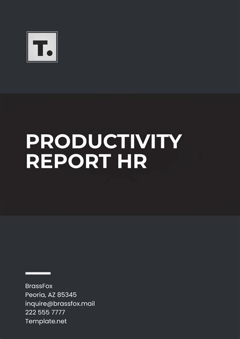 Free Hr Quarterly Report Template To Edit Online