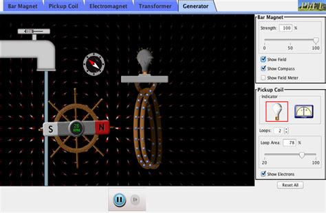 Generator Faradays Law Magnetic Field Induction Phet Generator Faradays Law Magnetic Field Induction Phet