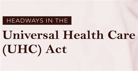 Infographic Headways In The Universal Health Care UHC Act Institute For Solidarity In Asia