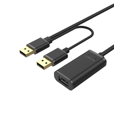 Unitek Usb 20 Male To Female Active Extension Cable 5 Meter Black