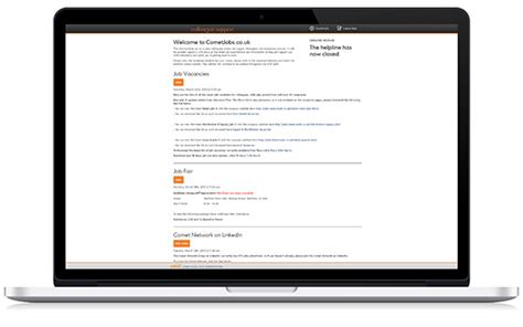 Comet Support Project Insite Web