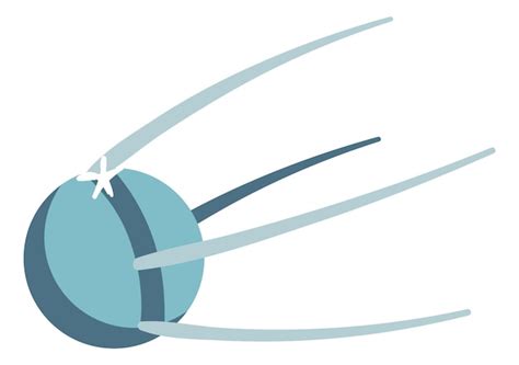 Premium Vector Artificial Satellite Icon Cartoon Space Sputnik Flying