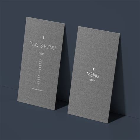 Grey Psd Template Menu