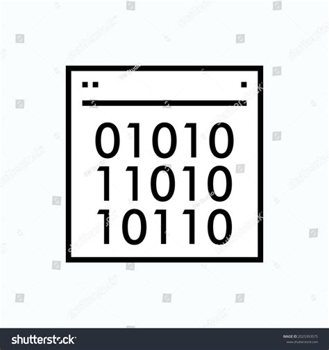 Coding Icon Data Code Technology Element Stock Vector Royalty Free