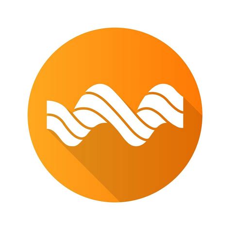 Sound Spiral Wave Orange Flat Design Long Shadow Glyph Icon Music Rhythm Audio Curled