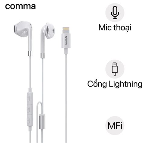 So sánh Tai nghe Comma Earpods Lightning MFI và Tai nghe Xiaomi Mi Basic Chính hãng