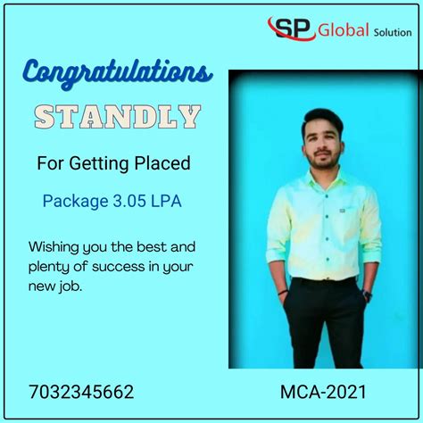 Sp Global Solution On Linkedin Congratulations Standly
