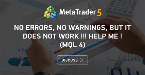 No Errors No Warnings But It Does Not Work Help Me Mql 4 Real Account Mql4 And