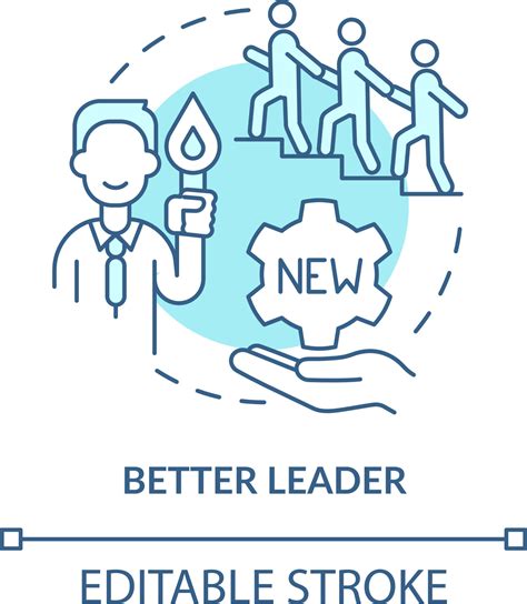 Better Leader Turquoise Concept Icon Leader Qualities Benefit Of Adaptability Abstract Idea