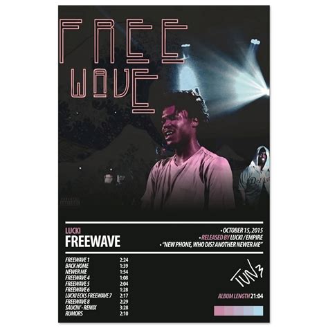 Lucki Album Poster Freewave Hyuu Art