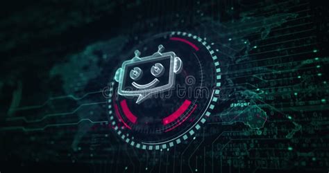 Chatbot Ai Online Assistant Support Symbol Loop Digital Concept Stock Video Video Of Sign