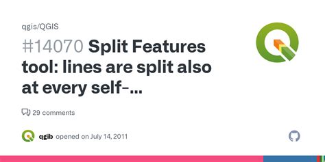 Split Features Tool Lines Are Split Also At Every Self Intersection