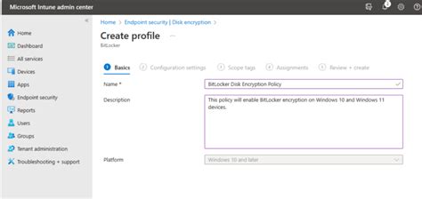Configure BitLocker On Windows Devices With Intune Recast Software