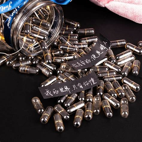 롤 종이와 50pcs 알 약 빈 메모 메시지 병 캡슐 편지 파티에 대 한 전체 분명 소원 병 발렌타인 선물 크리스마스 인쇄제품