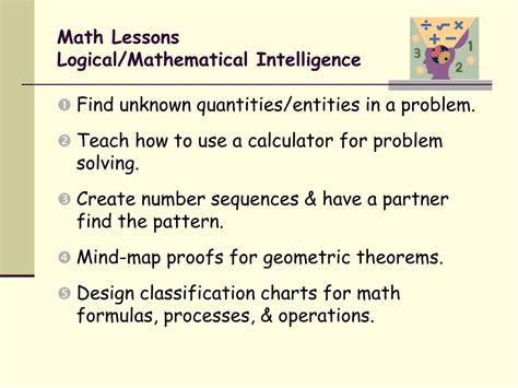 Ppt The Multiple Intelligences Powerpoint Presentation Free