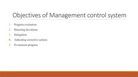 Management Control System Pptx