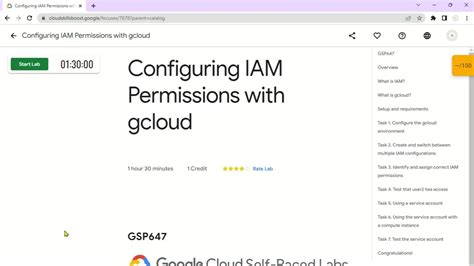 Configuring Iam Permissions With Gcloud Gsp647 Solution Youtube