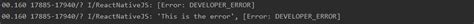 Error Developer Error Signin Without Firebase Issue React Native Google Signin