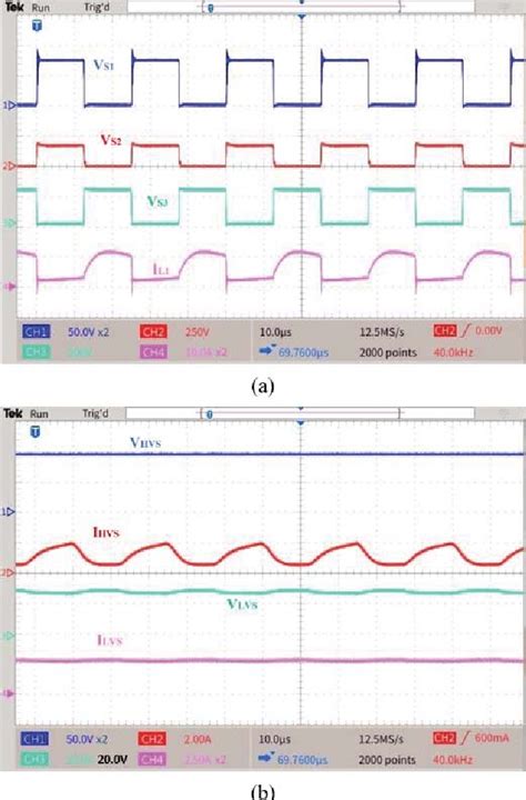 Experimental Waveforms Of The Circuit For Operation In Buck Mode At D Download Scientific