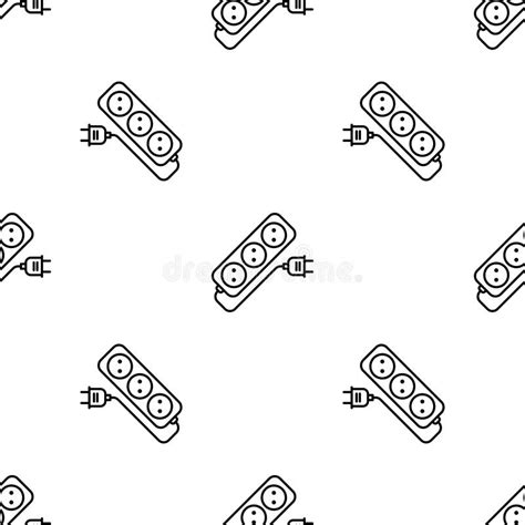 Pattern Of USB Socket USB Sockets For Technical Devices And Electronic Flat Vector