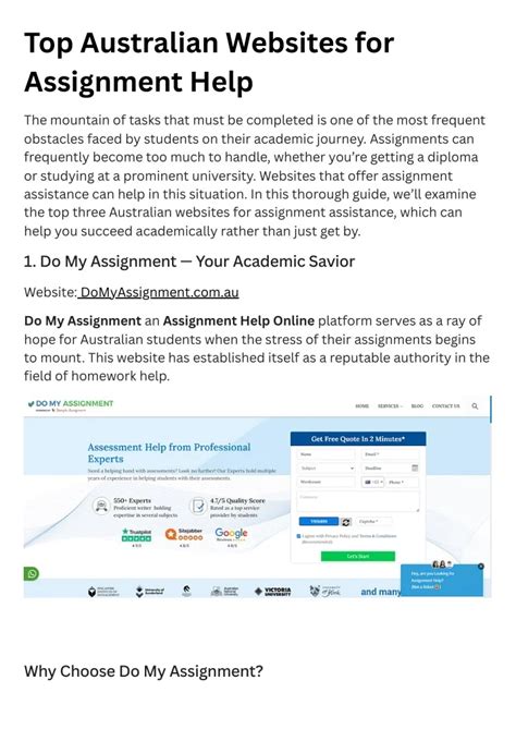 Ppt Top Australian Websites For Assignment Help Powerpoint