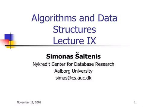 Ppt Algorithms And Data Structures Lecture Ix Powerpoint Presentation Id5169438