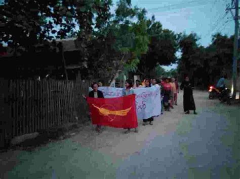 ယင်းမာပင်မြို့နယ် မြောက်ခြမ်း ကျေးရွာများ သပိတ် စစ်ကြောင်းက စစ်အာဏာရှင် တော်လှန်ရေး ချီတက် ဆန္ဒပ