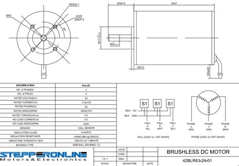 solved motor and hall sensor connections bldc shield f