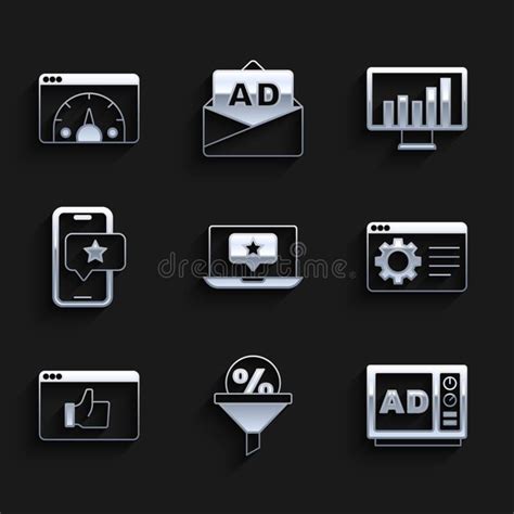 Set Laptop With Star Lead Management Advertising Browser Setting Customer Product Rating