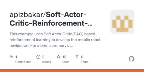 Soft Actor Critic Reinforcement Learning Mobile Robot Navigation README