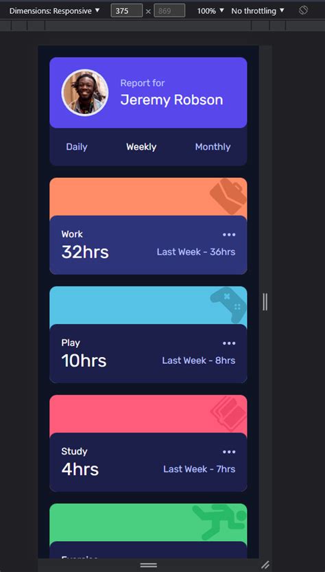 Github Sebaplz Time Tracking Dashboard Main