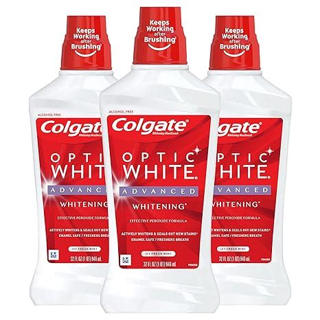 Colgate Optic White Whitening Mouthwash 2 Hydrogen