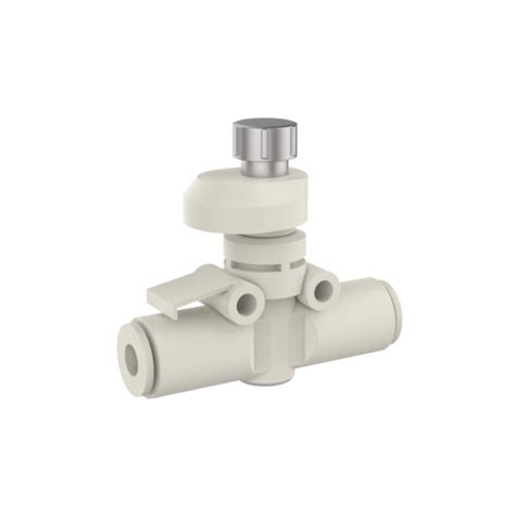 Mm Push To Connect Flow Control Valve With Indicator Female Inlet X Outlet Cv Vention