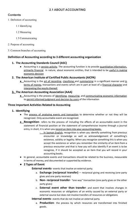 Notes On Conceptual Framework And Accounting Standards 2 About