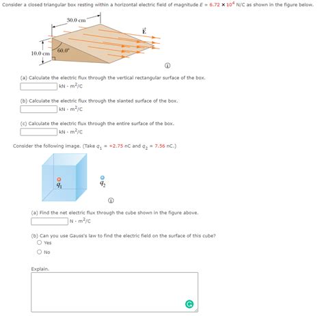Solved Consider A Closed Triangular Box Resting Within A Chegg
