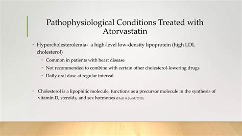 Cholesterol Lowering Medication Atorvastatin Pptx